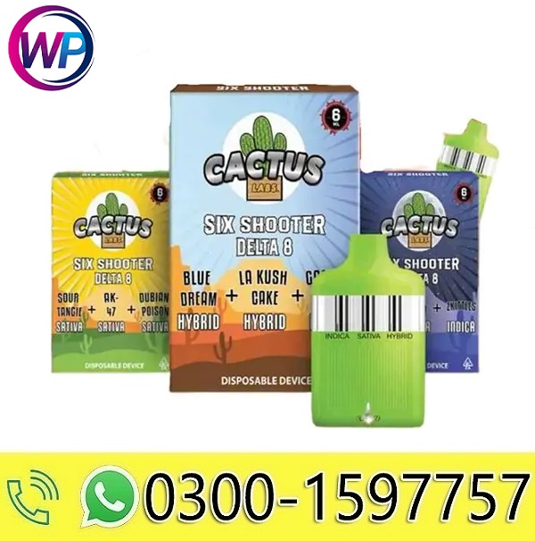 Cactus Labs Six Shooter THC-A Blend Disposable Vape In Pakistan | 0300 ...